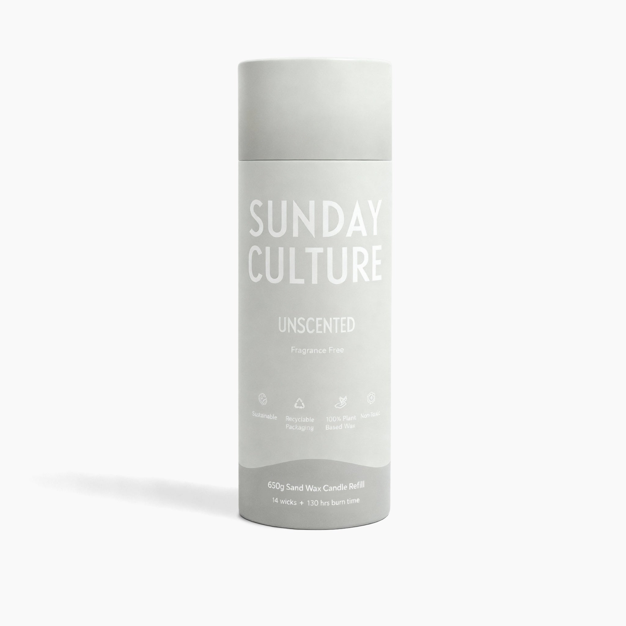 Large Unscented Ready-to-Pour Sand Wax | Sunday Culture