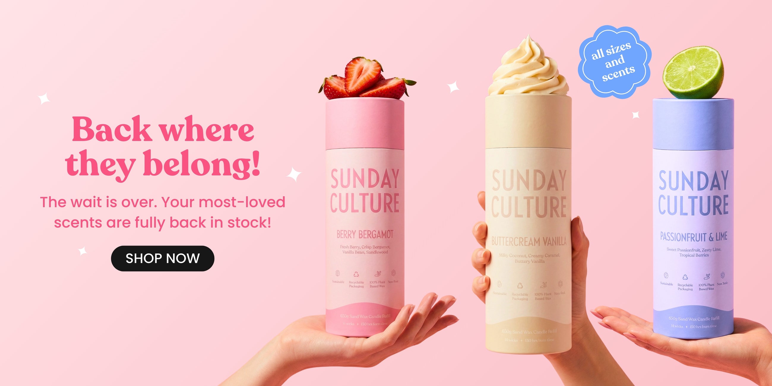 Sunday Culture Sand Wax Candles